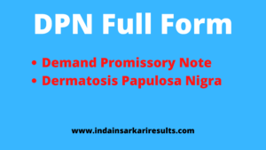 DPN Full Form । What is full form of DPN? | Indian Sarkari Results