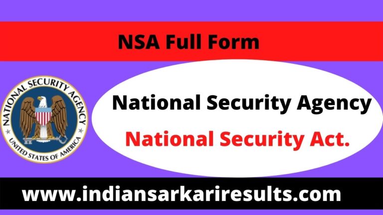 NSA Full Form | What NSA Stands for? | Indian Sarkari Results